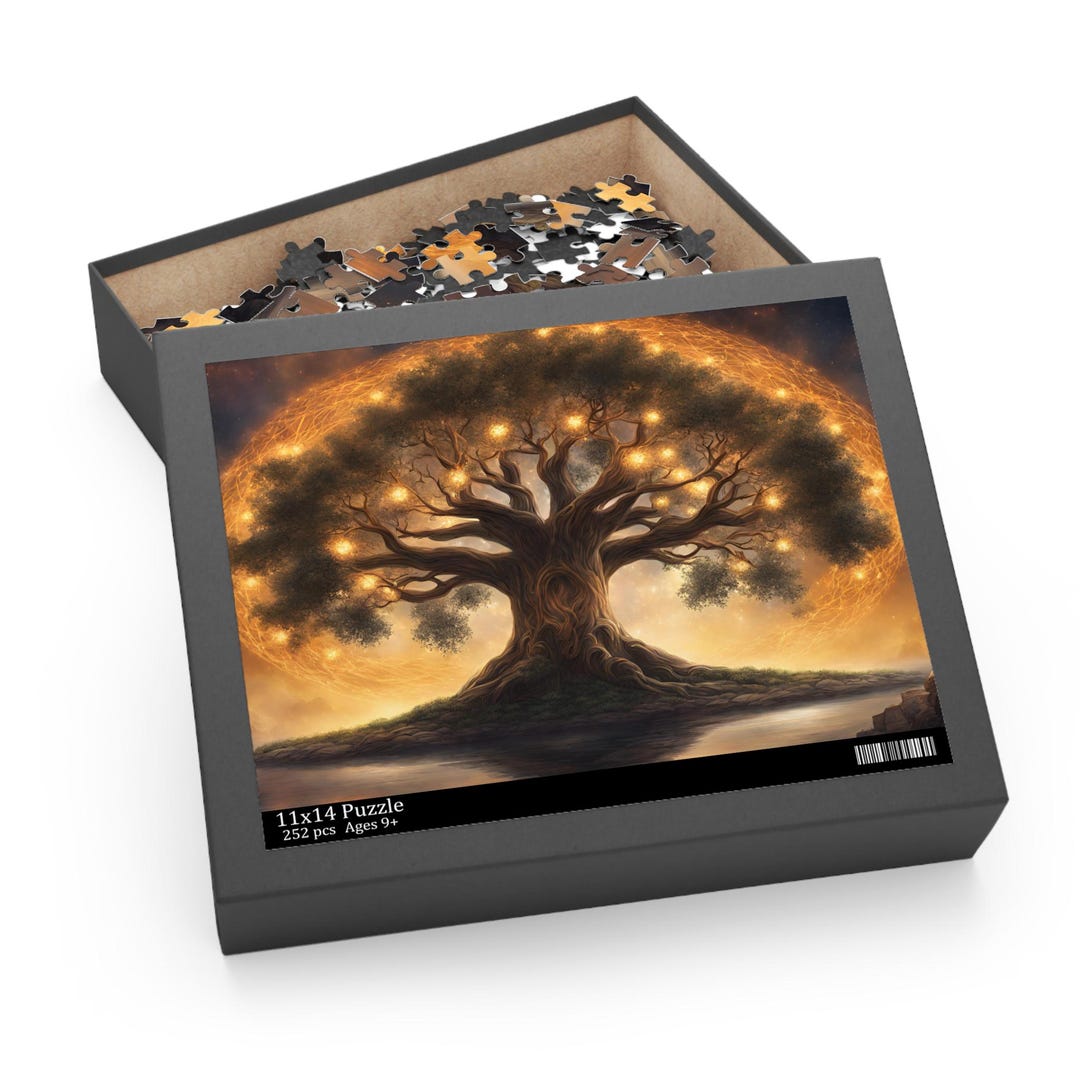 Magnificent Tree of Life Jigsaw Puzzle, Mystical Tree Light - Fantasy ...