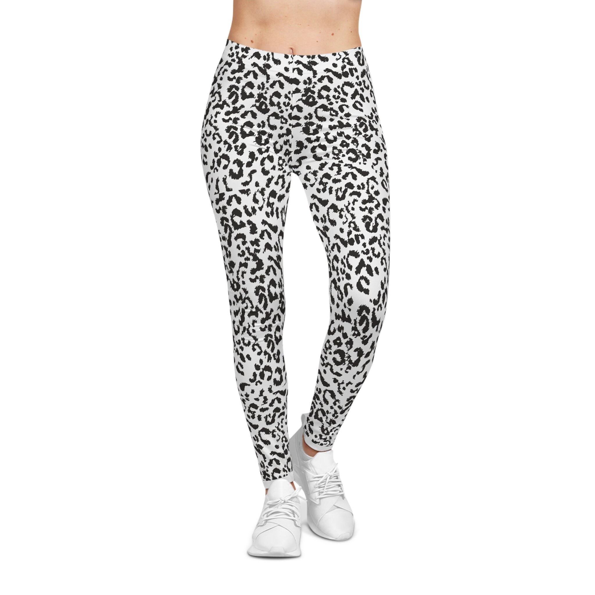 Snow Leopard Animal Print Exercise Tights : Bold Activewear for Women ...