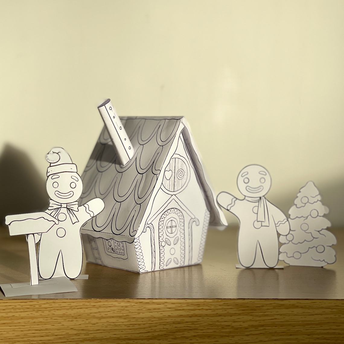 Gingerbread House - Printable Papercraft - Etsy