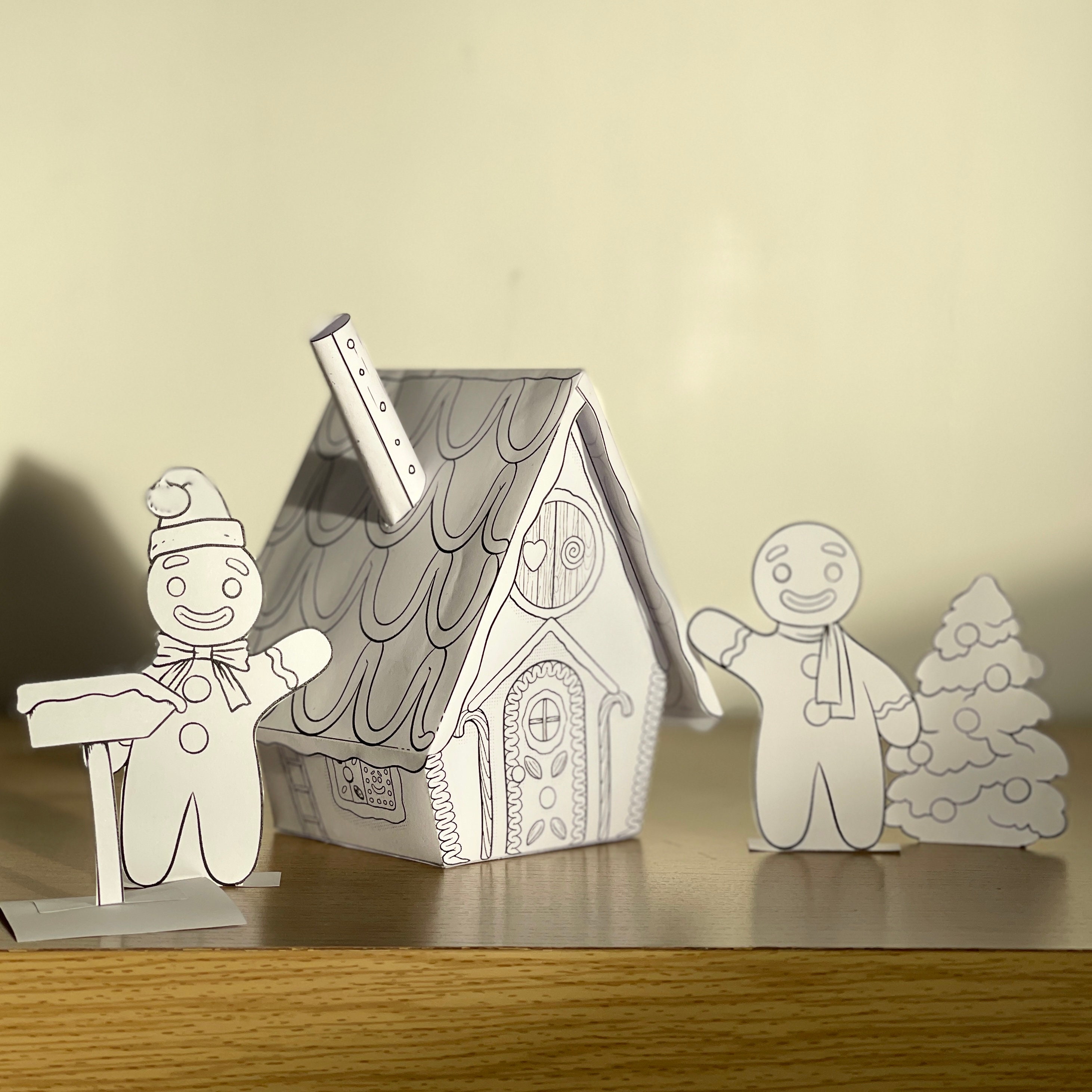 Gingerbread House - Printable Papercraft - Etsy