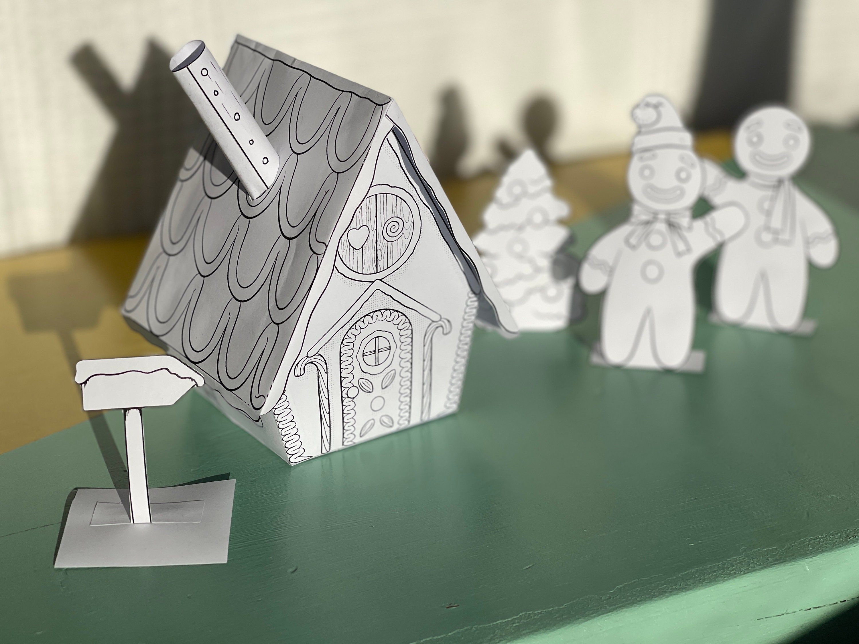 Gingerbread House - Printable Papercraft - Etsy