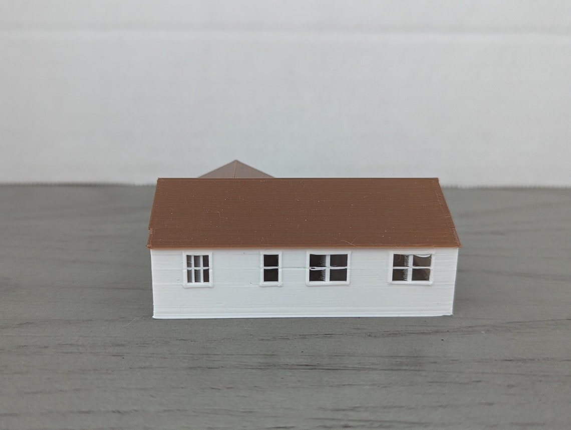 N Scale House Small Ranch Style - Customize Your Colors - 3D Printed ...