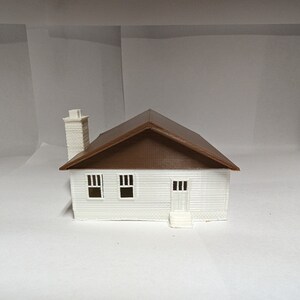 N Scale House With Porch - Customize Your Colors - 3D Printed - Model ...