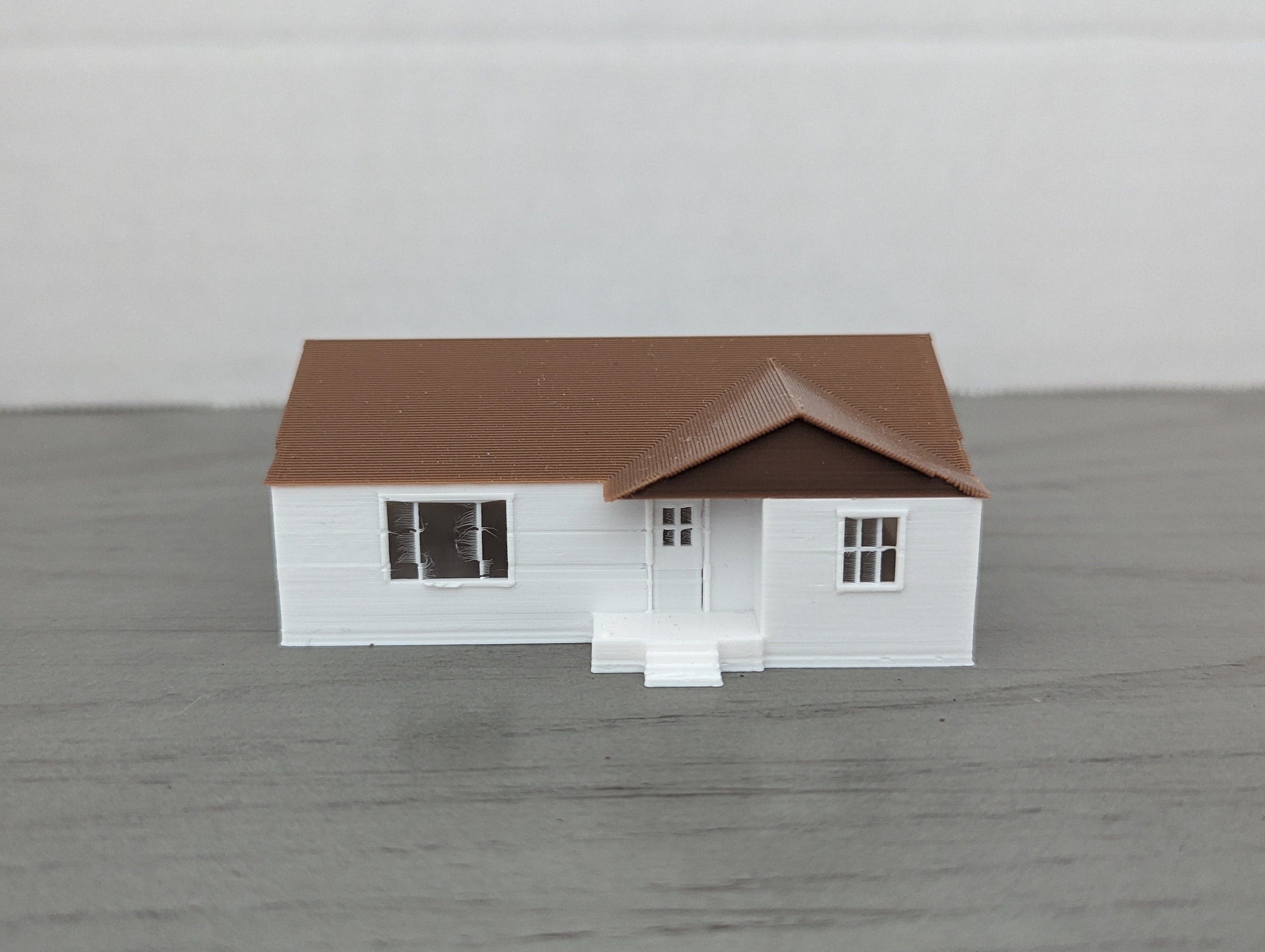 N Scale House Small Ranch Style - Customize Your Colors - 3D Printed ...