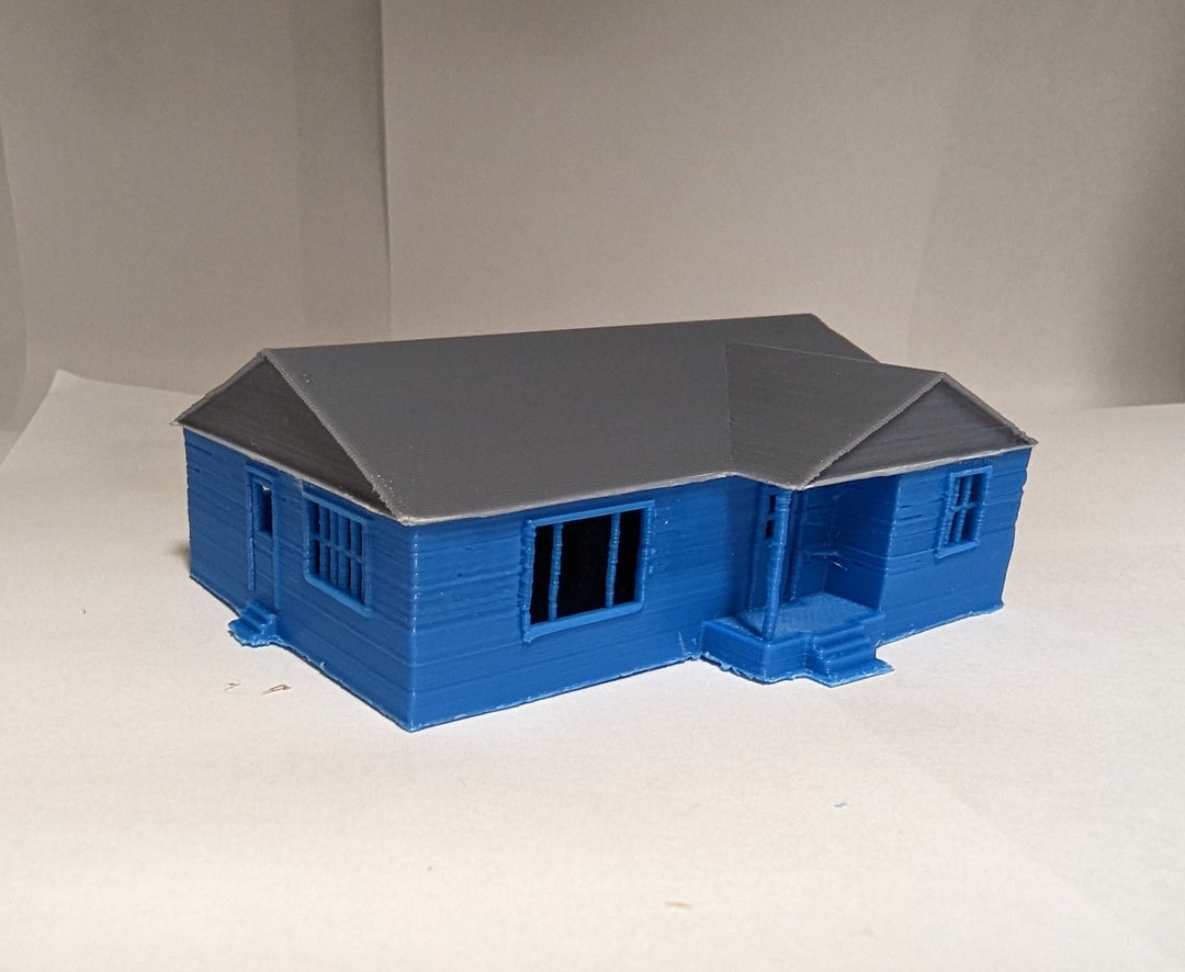 N Scale House Small Ranch Style Customize Your Colors 3D Printed Train ...