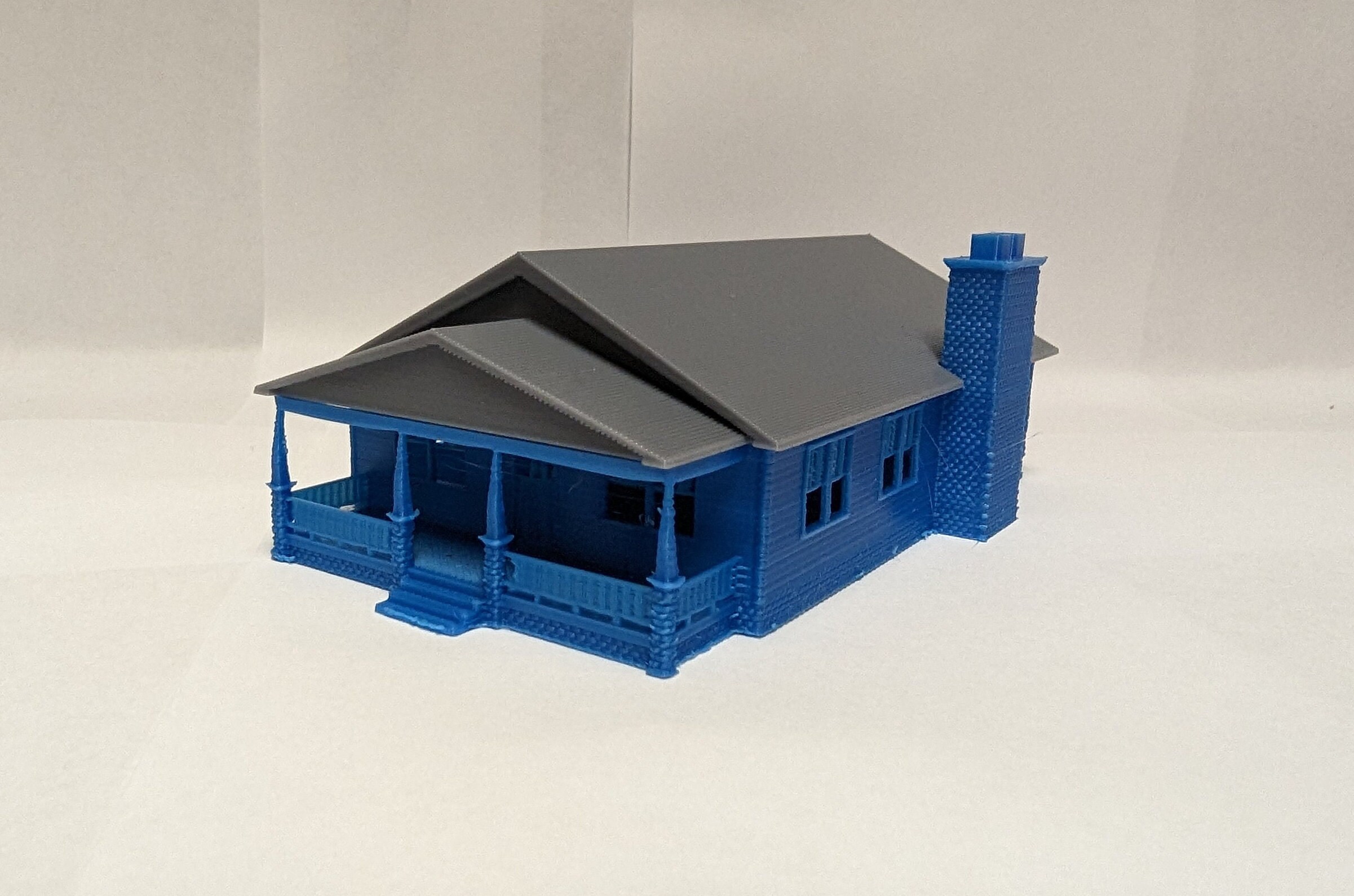 N Scale House With Porch Customize Your Colors 3D Printed Model Trains ...