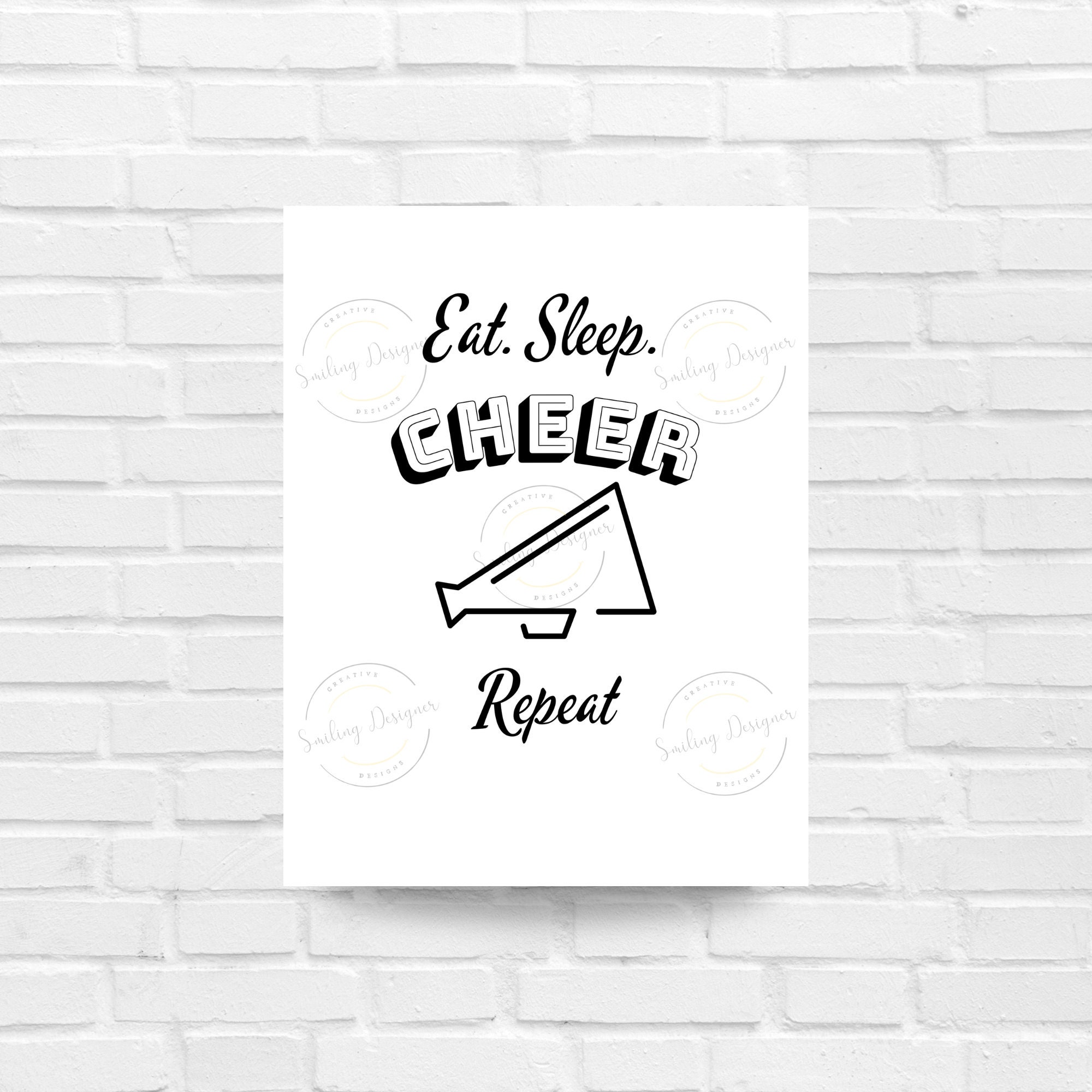 Cheerleader Locker Printable Cheer Team Sign Decoration Pdf School ...