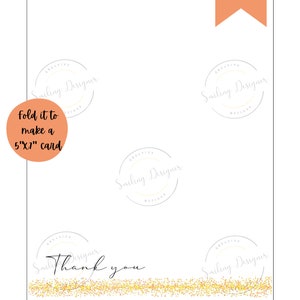 Thank You Card Printable, Instant Download, Sparkling Appreciation ...