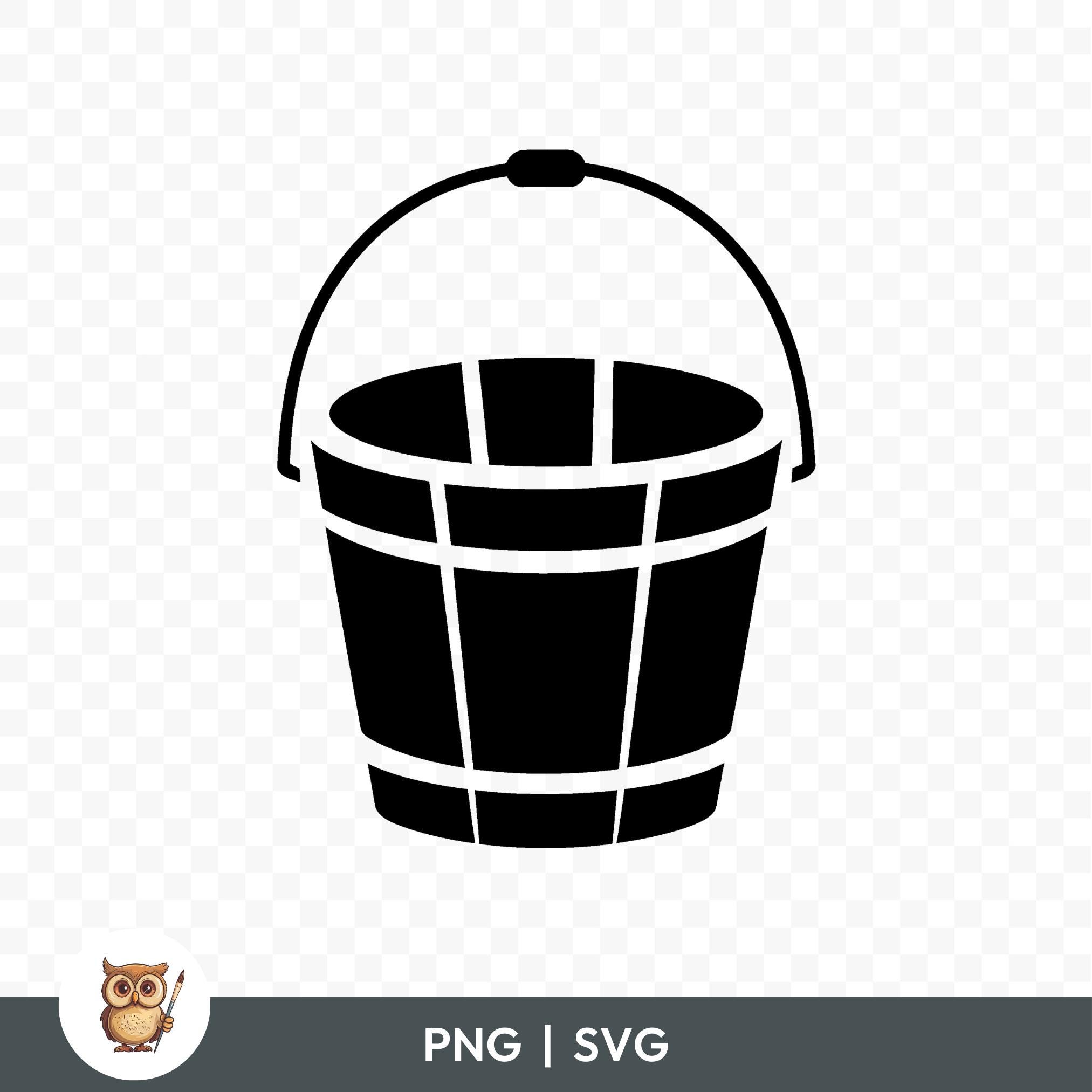 Bucket Silhouette SVG Bundle, Bucket Clipart, 15 Bucket Cut Files for ...