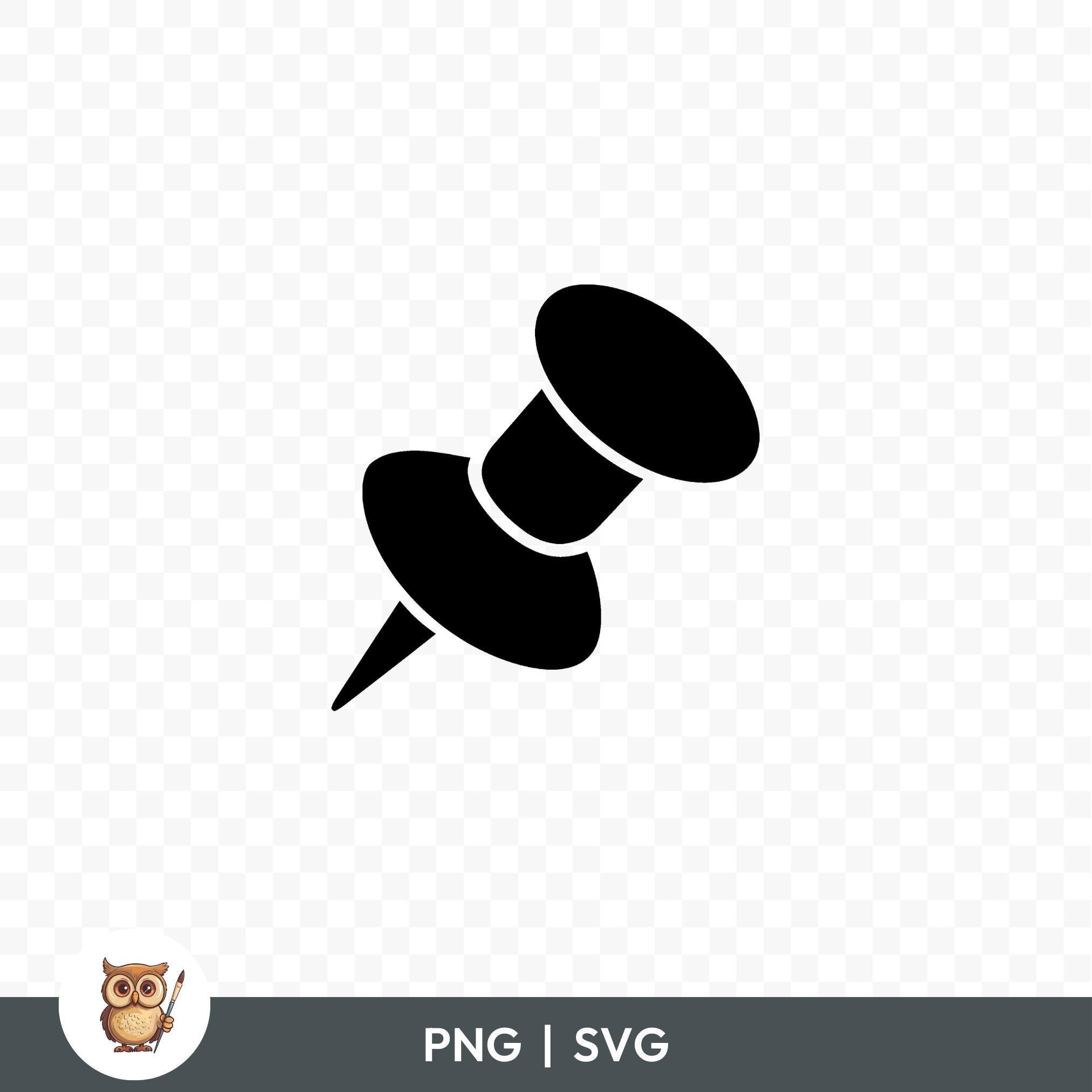 Drawing Pin SVG Bundle, Drawing Pin Clipart, 15 Pin Cut Files for ...