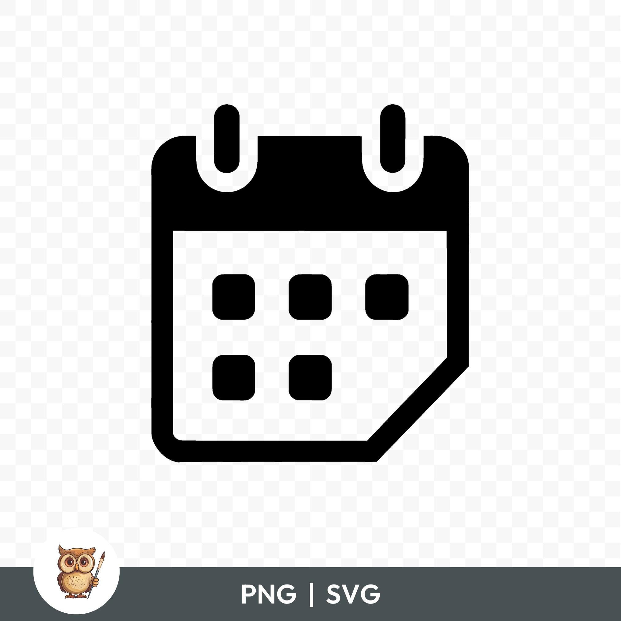Calendar Icon SVG Bundle, Calendar Clipart, 15 Calendar Icon Cut Files ...