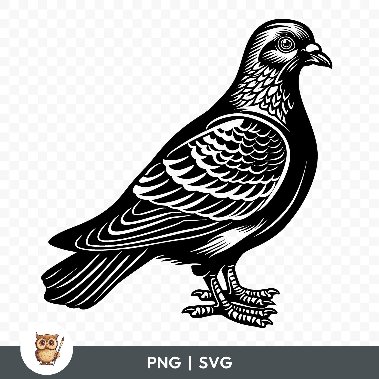 Pigeon SVG Bundle, Pigeon Clipart, 15 Pigeon Cut Files for Cricut, PNG ...