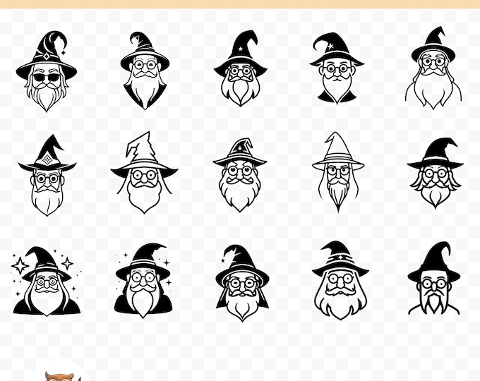 Wizard SVG, Wizard Cut File, Wizard DXF, Wizard PNG, Wizard Clipart ...