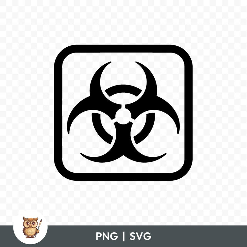 Biohazard Symbol SVG Bundle, Biohazard Symbol Clipart, 15 Biohazard Cut ...