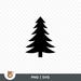 Fir Tree SVG Bundle, Fir Tree Icon Clipart, 15 Fir Tree Silhouette Cut ...
