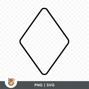 Diamond Shape SVG Bundle, Diamond Shape Clipart, 15 Diamond Shape Cut ...