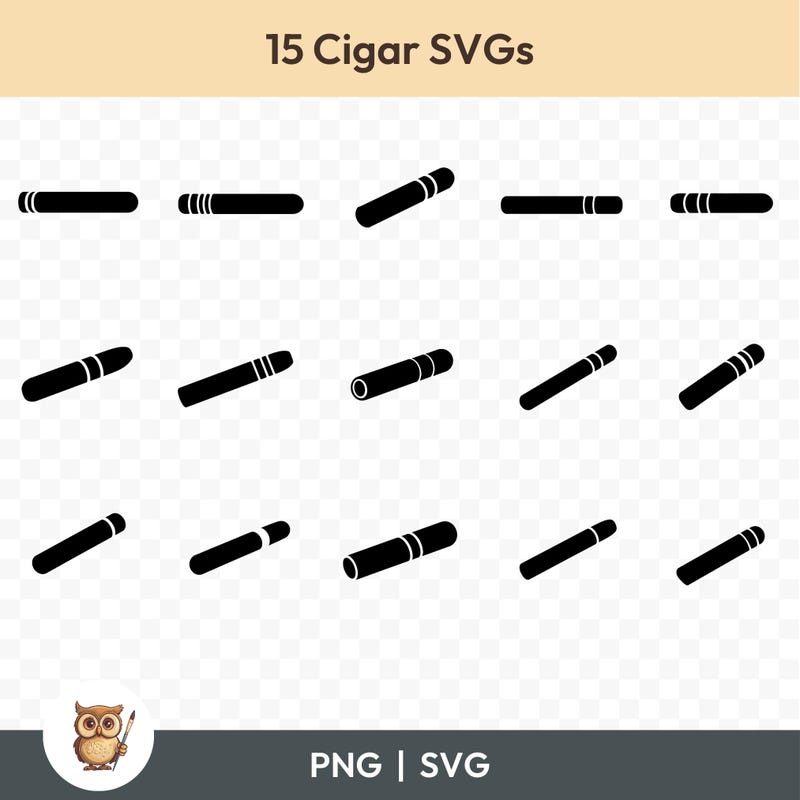 Cigar Svg Bundle - Etsy