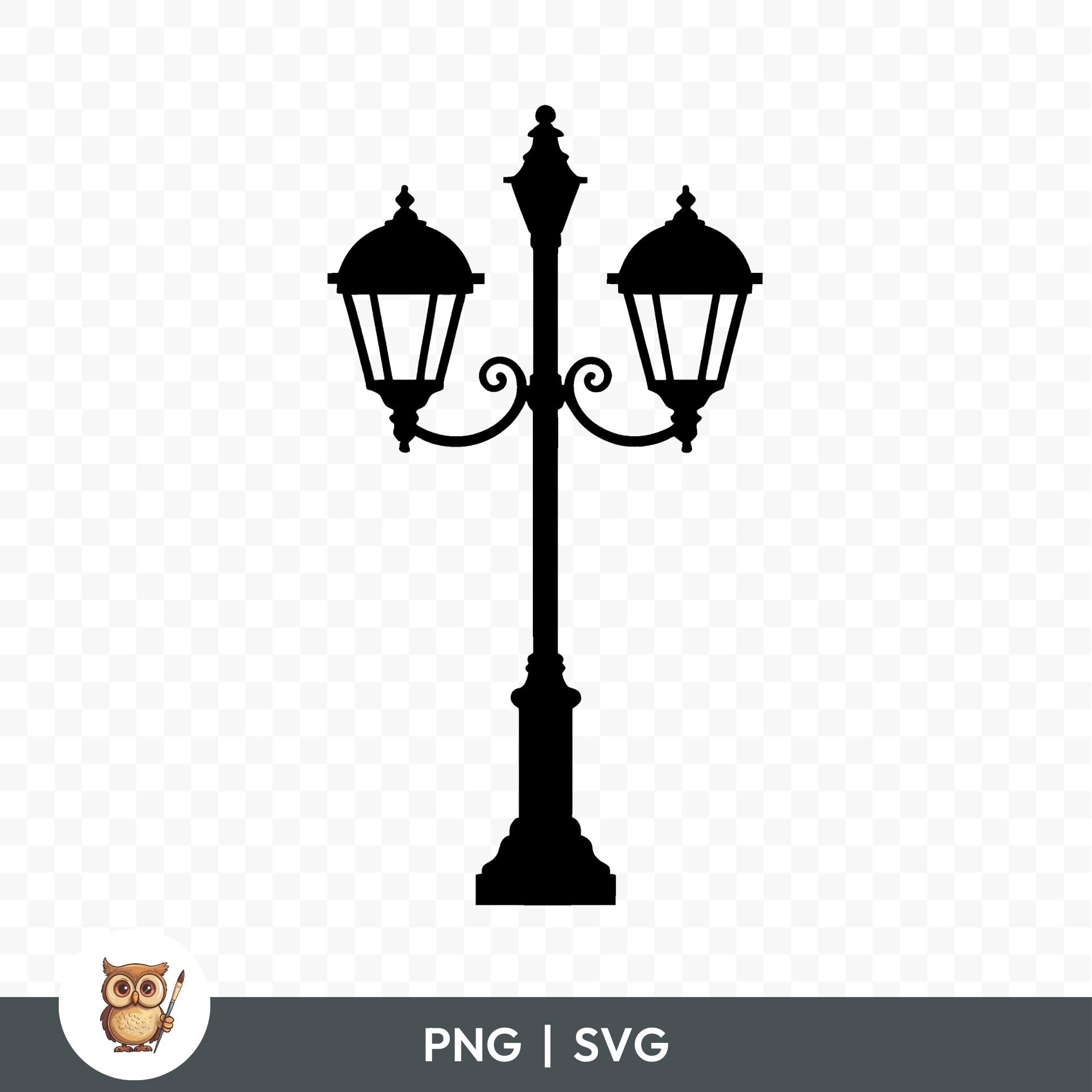 Street Lamp SVG Bundle, Lamp Clipart, 15 Street Lamp Cut Files for ...