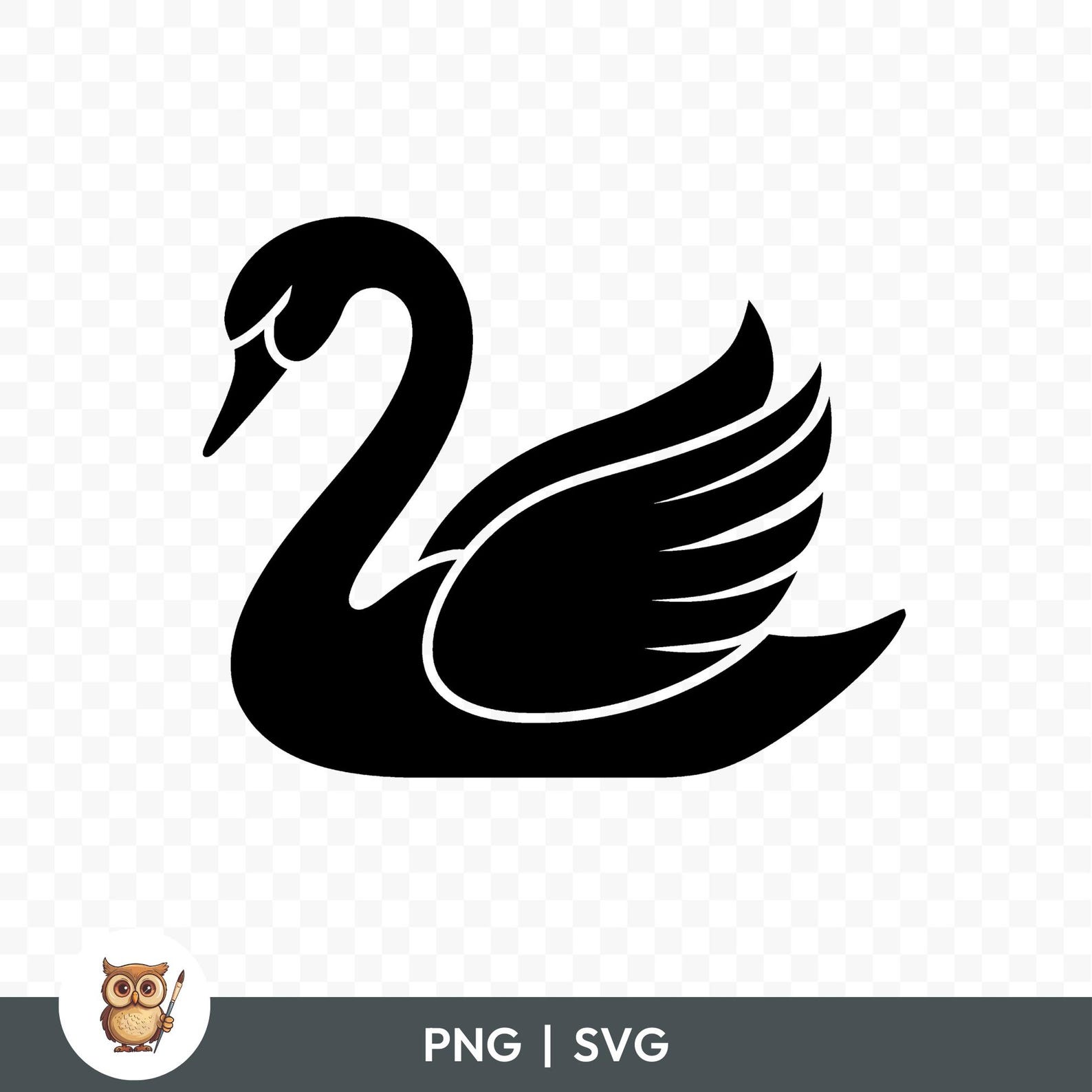 Swan Silhouette SVG Bundle, Swan Clipart, 15 Swan Cut Files for Cricut ...
