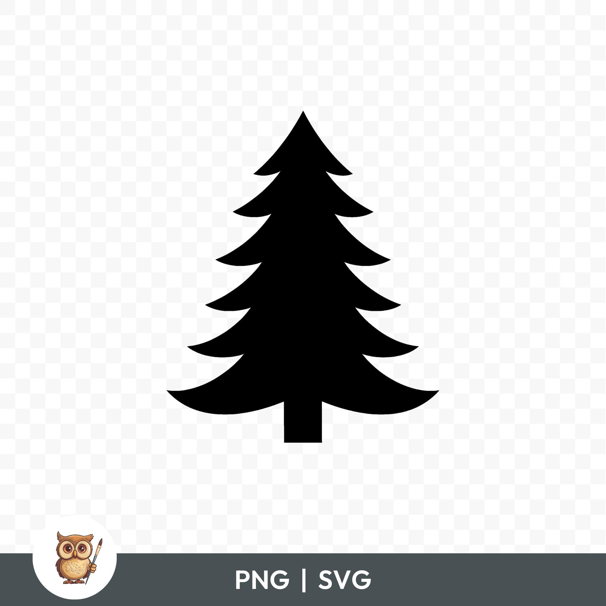 Fir Tree SVG Bundle, Fir Tree Icon Clipart, 15 Fir Tree Silhouette Cut ...