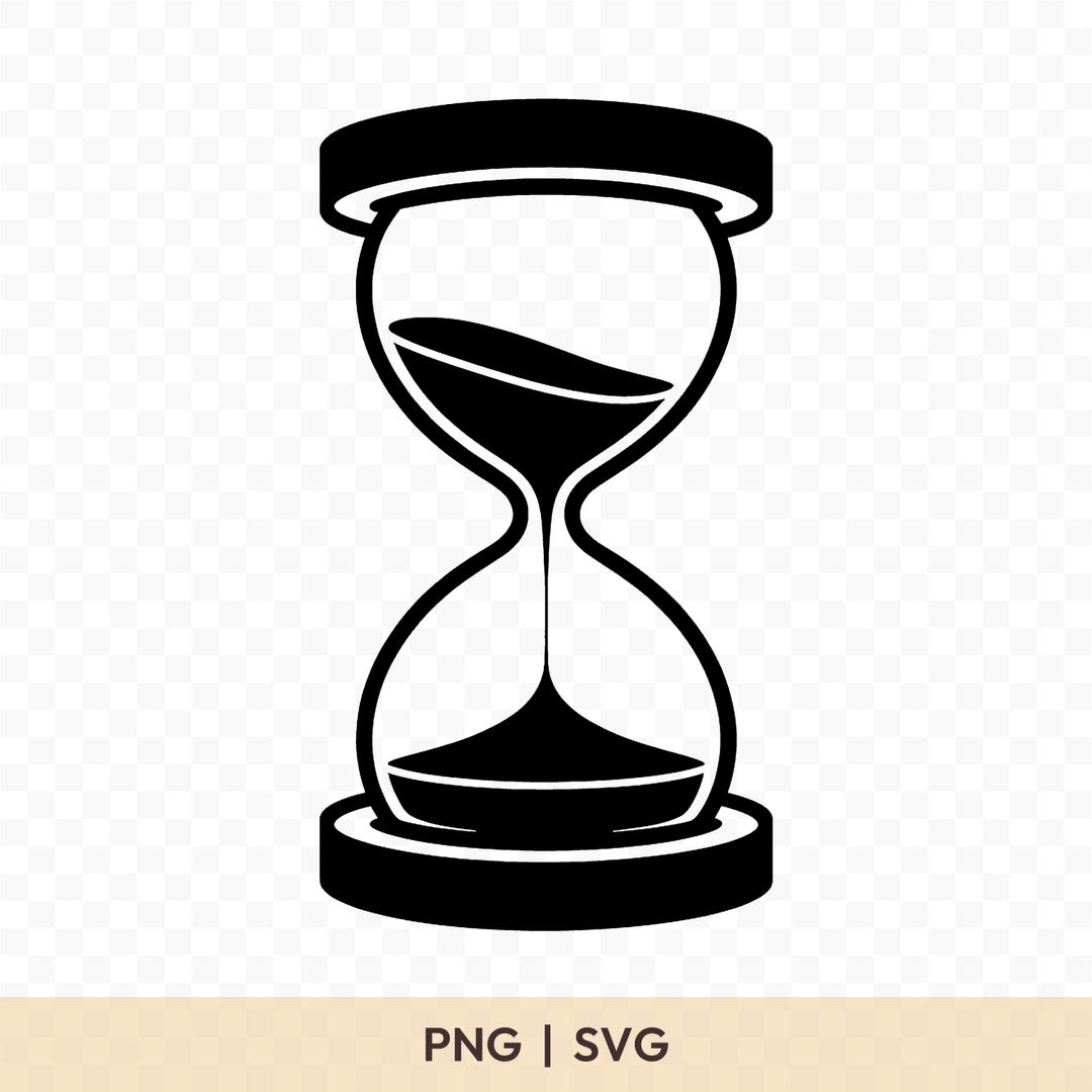 Hourglass Sand Timer SVG: Cut File for Cricut, Silhouette, Sublimation ...