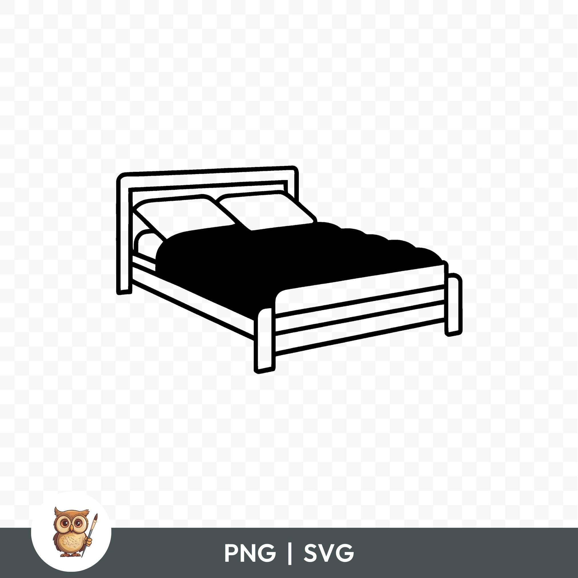 Bed SVG Bundle, Bed Clipart, 15 Bed Cut Files for Cricut, PNG and SVG ...