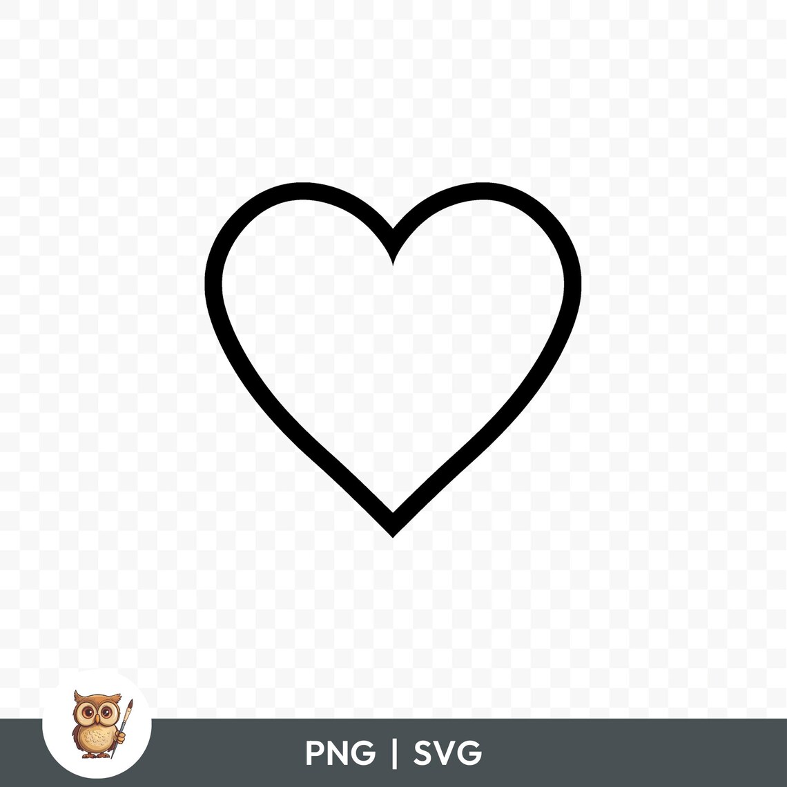 Herz Umriss SVG-Bundle, einfache Herz Clipart, 15 Herz-Schnittdateien ...