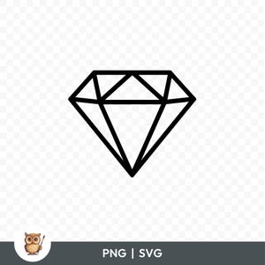 Diamond SVG Bundle, Diamond Stone Clipart, 15 Diamond Gem Cut Files for ...