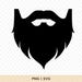 Beard SVG: Beard Cut File, Beard PNG, Beard Silhouette, Beard Cricut ...