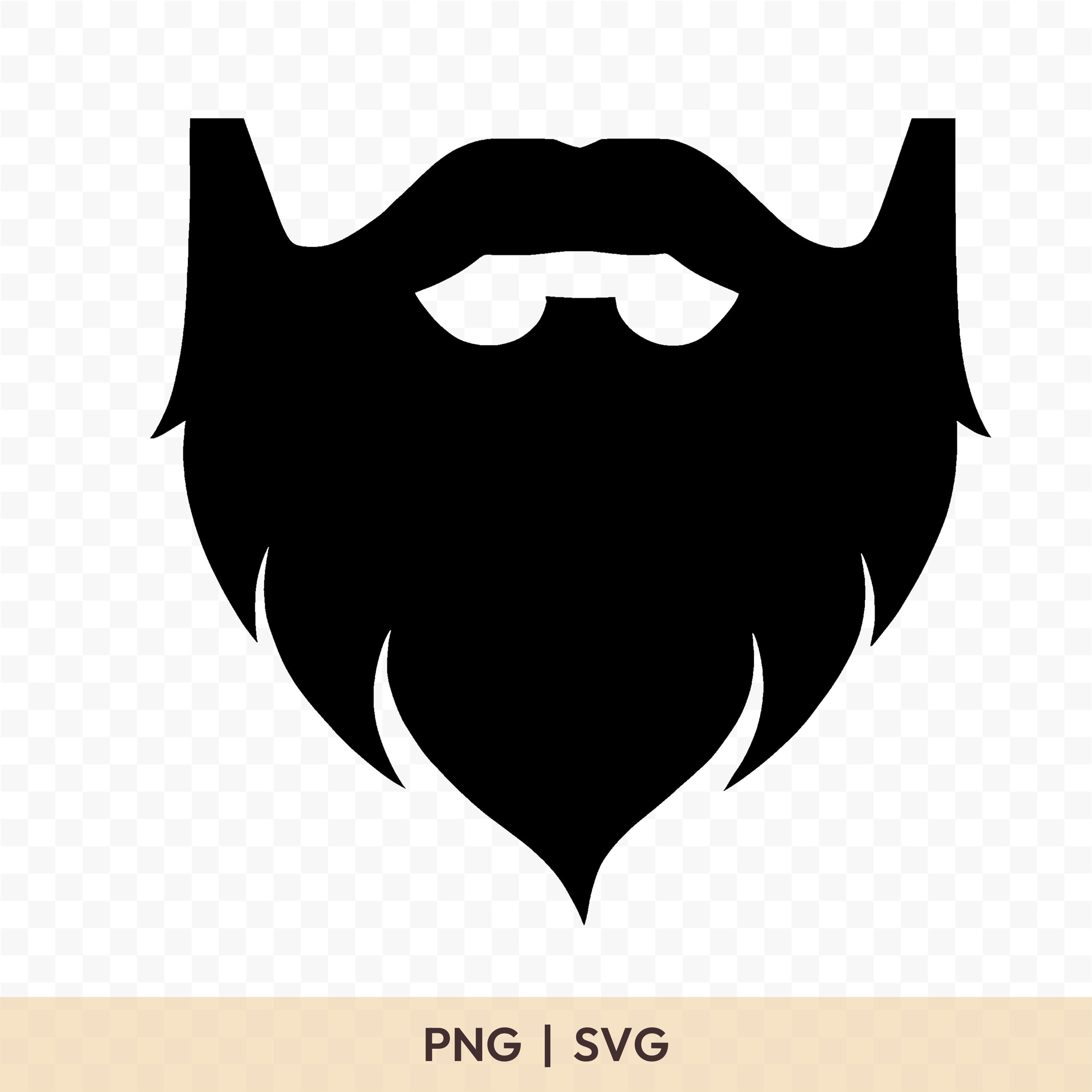 Beard SVG: Beard Cut File, Beard PNG, Beard Silhouette, Beard Cricut ...