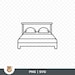 Bed SVG Bundle, Bed Clipart, 15 Bed Cut Files for Cricut, PNG and SVG ...