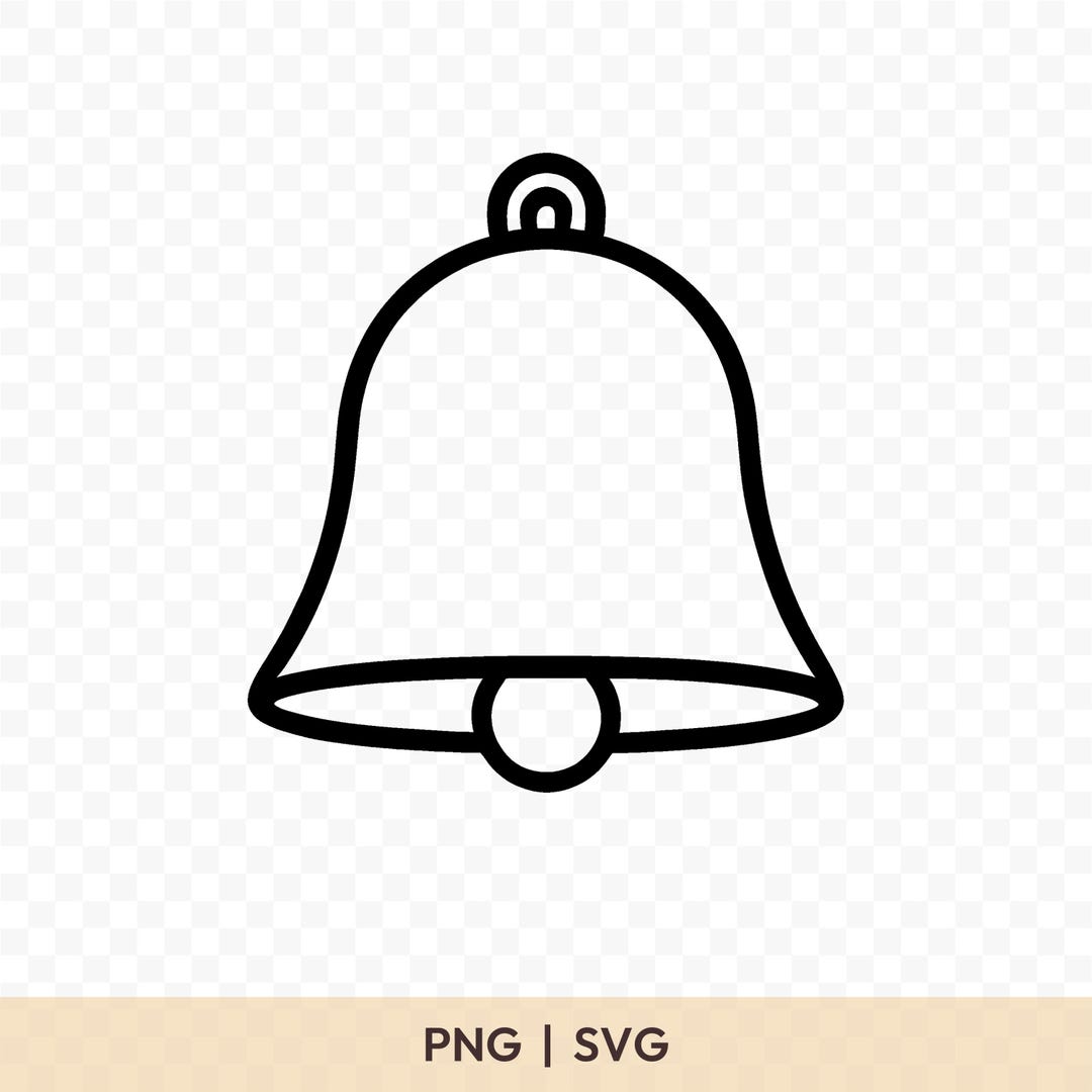 Bell SVG: Bell Cut File, Bell PNG, Bell Silhouette, Bell Cricut, Bell ...