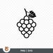 Bunch of Grapes SVG Bundle, Grapes Clipart, 15 Grapes Cut Files for ...