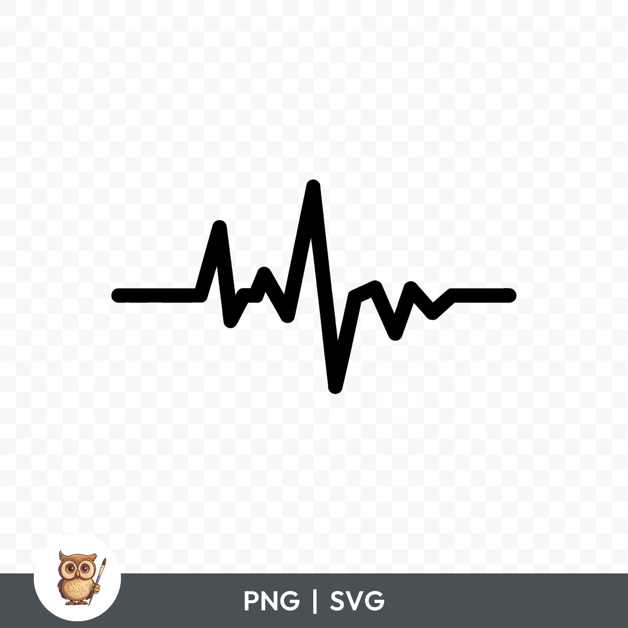 EKG SVG Bundle, EKG Clipart, 15 Ecg Cut Files for Cricut, Png and Svg ...