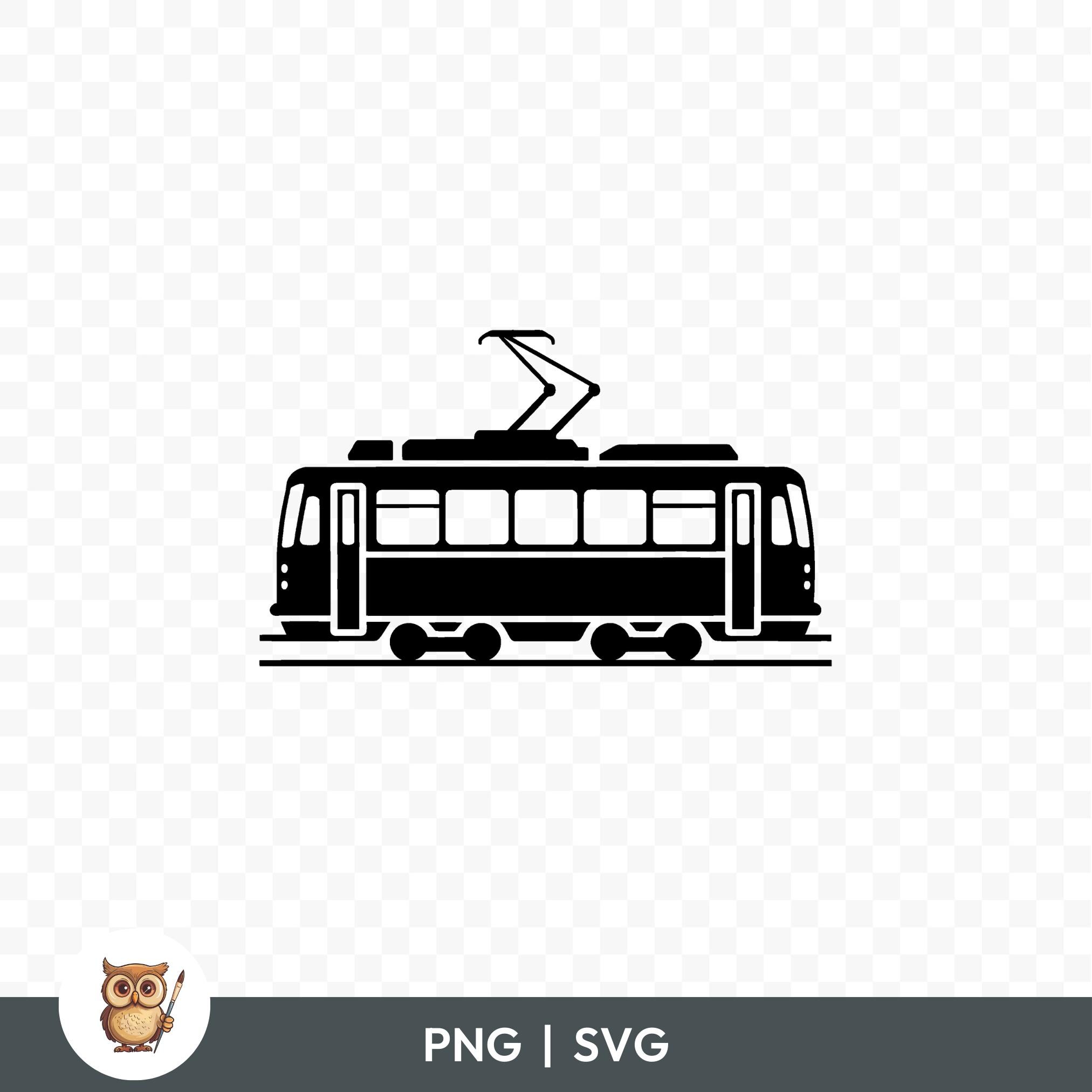 Tram Silhouette SVG Bundle, Tram Clipart, 15 Tram Cut Files for Cricut ...