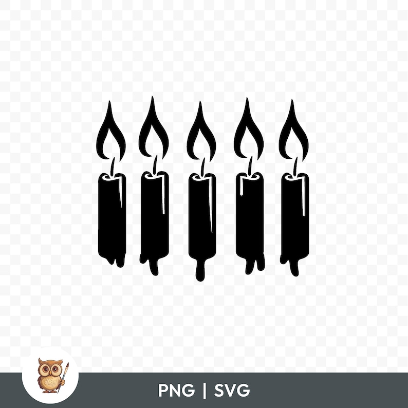 Candles SVG Bundle, Candles Clipart, 15 Candles Cut Files for Cricut ...