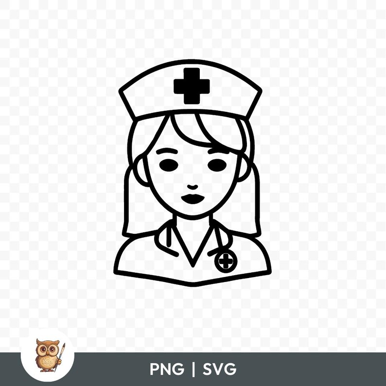 Female Nurse SVG Bundle, Nurse Clipart, 15 Nurse Cut Files for Cricut ...