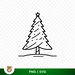 Christmas Tree SVG Bundle, Christmas Tree Outline Clipart, 15 Simple ...