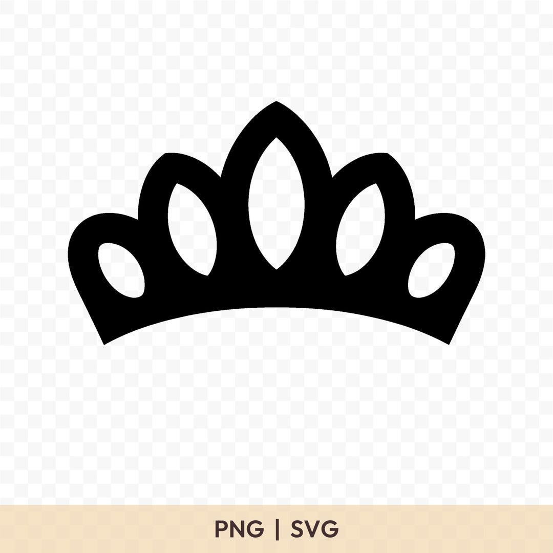 Princess Tiara SVG: Cut File for Cricut, Silhouette, Digital Download ...