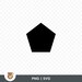 Pentagon Frame SVG Bundle, Pentagon Clipart, 15 Pentagon Monogram Cut ...