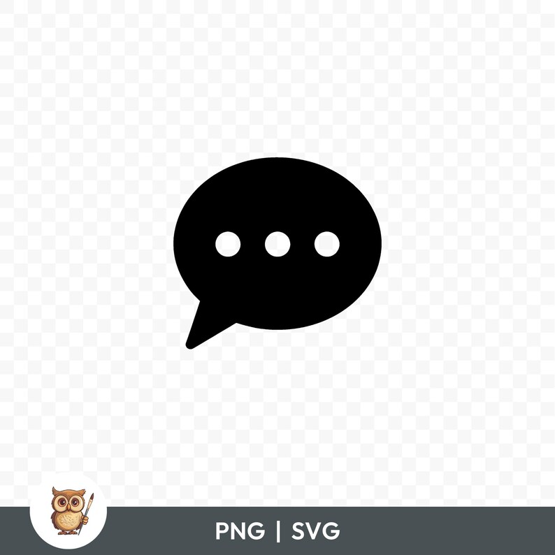 Chat Bubble Silhouette SVG Bundle, Chat Bubble Clipart, 15 Message ...