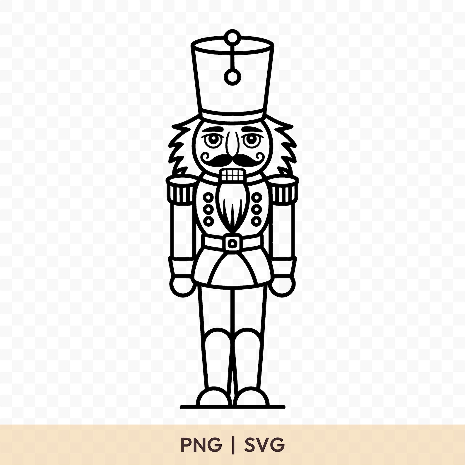 Nutcracker Soldier SVG: Nutcracker Cut File, Nutcracker PNG, Nutcracker ...