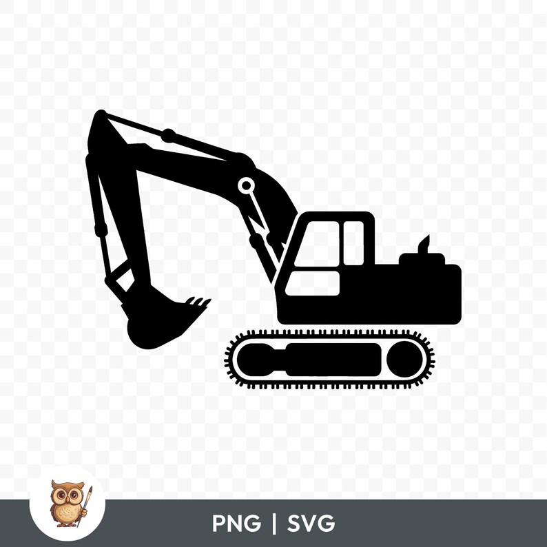 Excavator SVG Bundle, Excavator Icon Clipart, 15 Excavator Cut Files ...