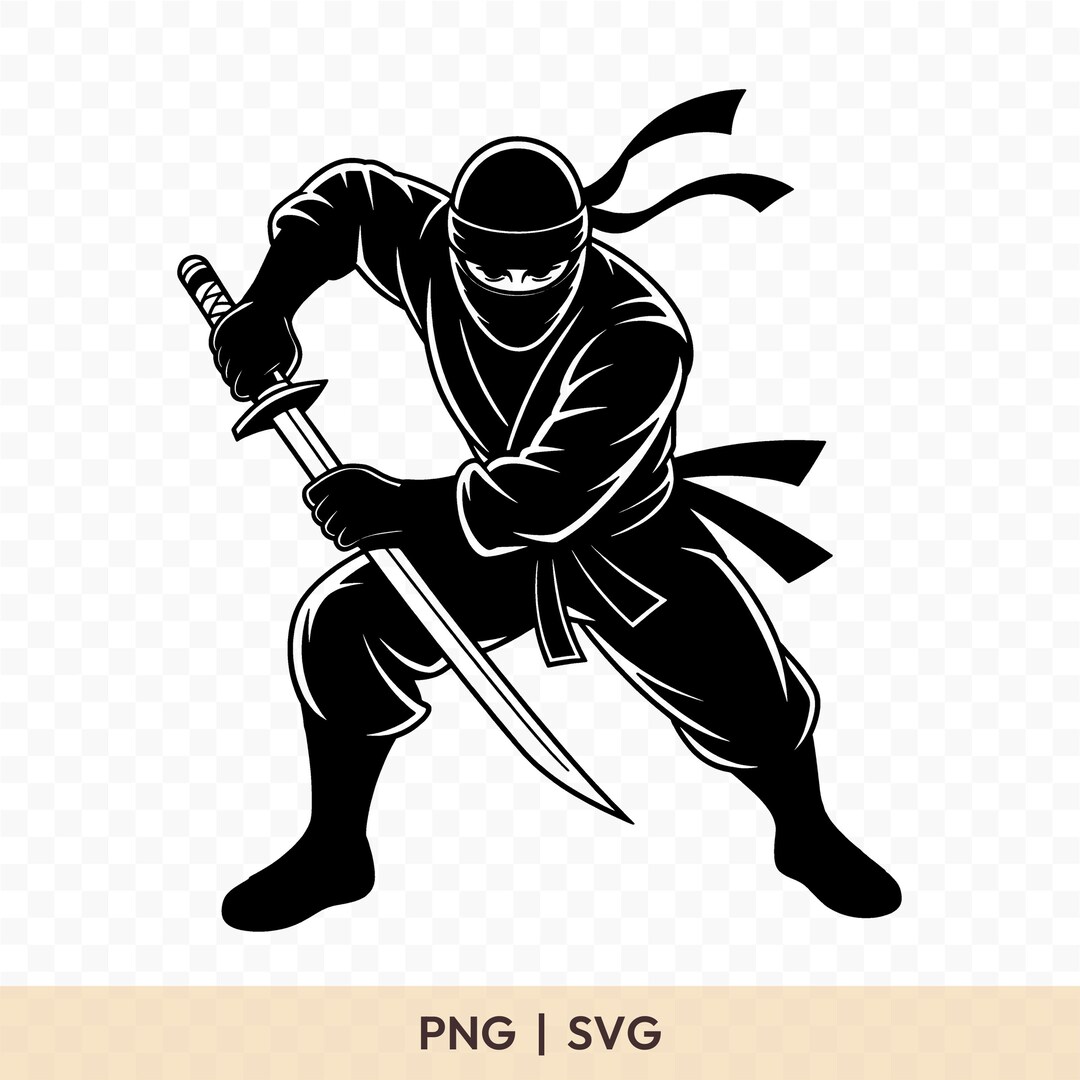 Ninja SVG: Ninja Cut File, Ninja PNG, Ninja Silhouette, Ninja Cricut ...