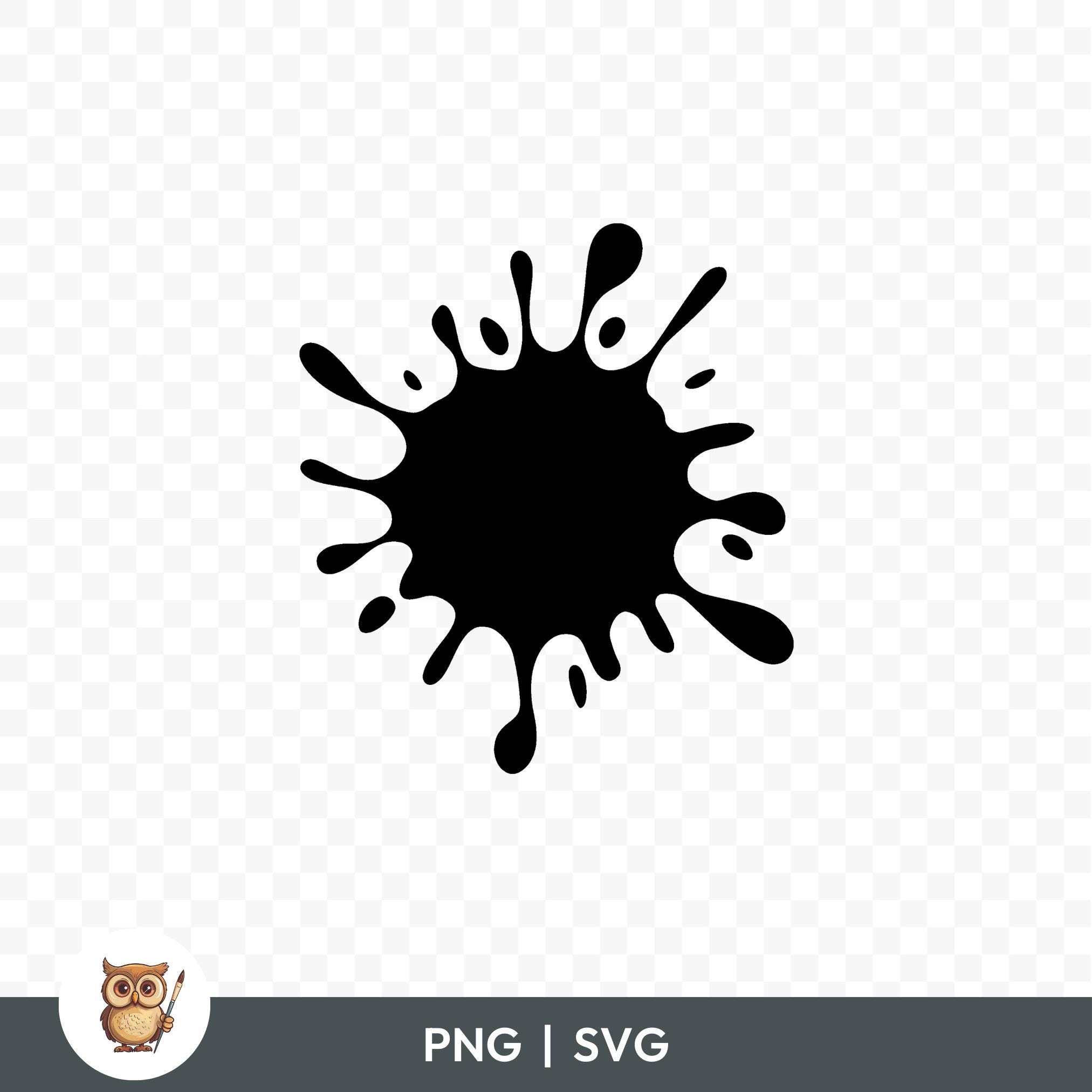 Splat SVG Bundle, Paint Splat Clipart, 15 Splat Cut Files for Cricut ...