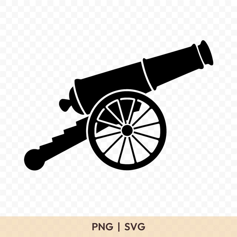 Cannon SVG: Cut File for Cricut, Silhouette, Digital Download ...