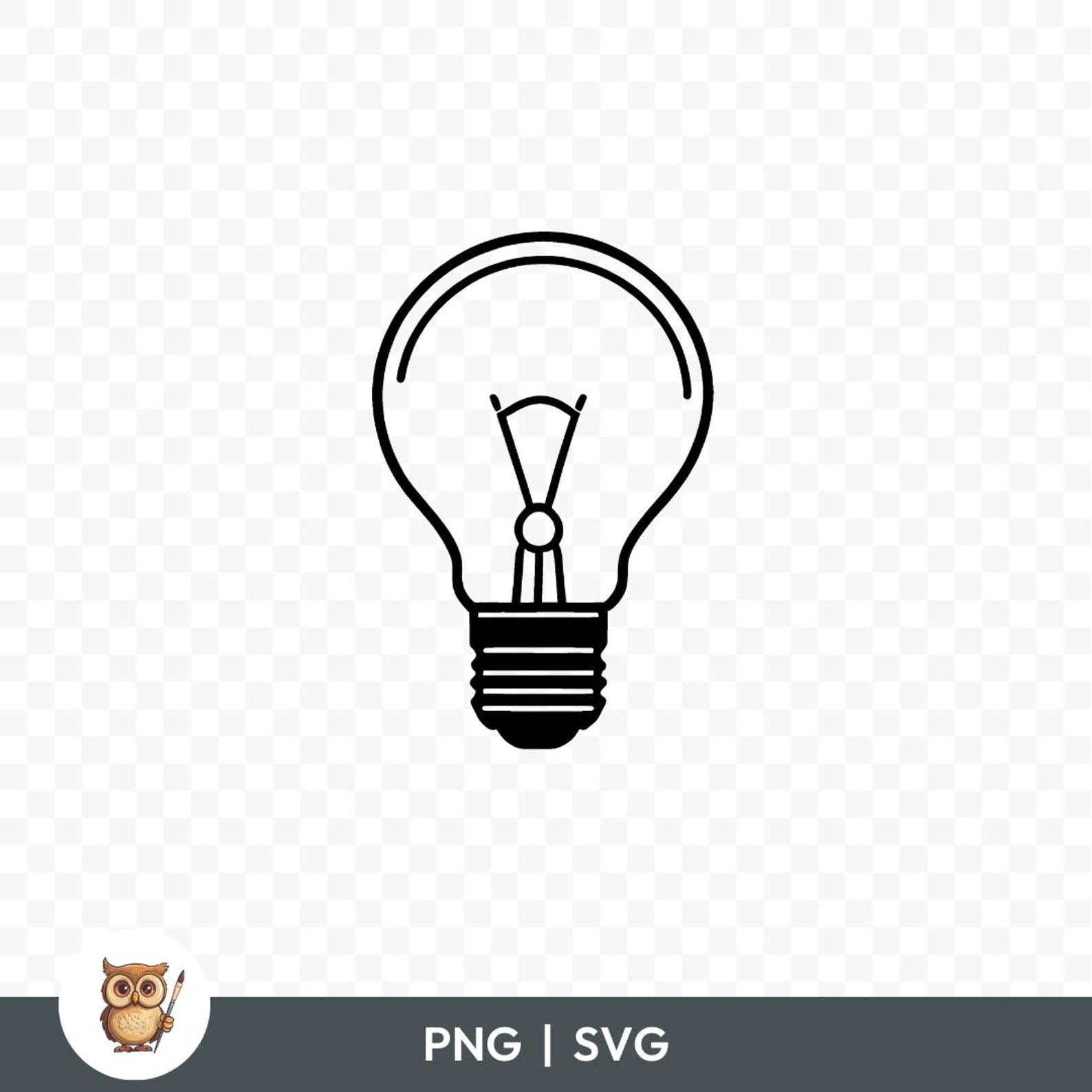 Light Bulb SVG Bundle, Light Bulbs Clipart, 15 Light Bulb Cut Files for ...