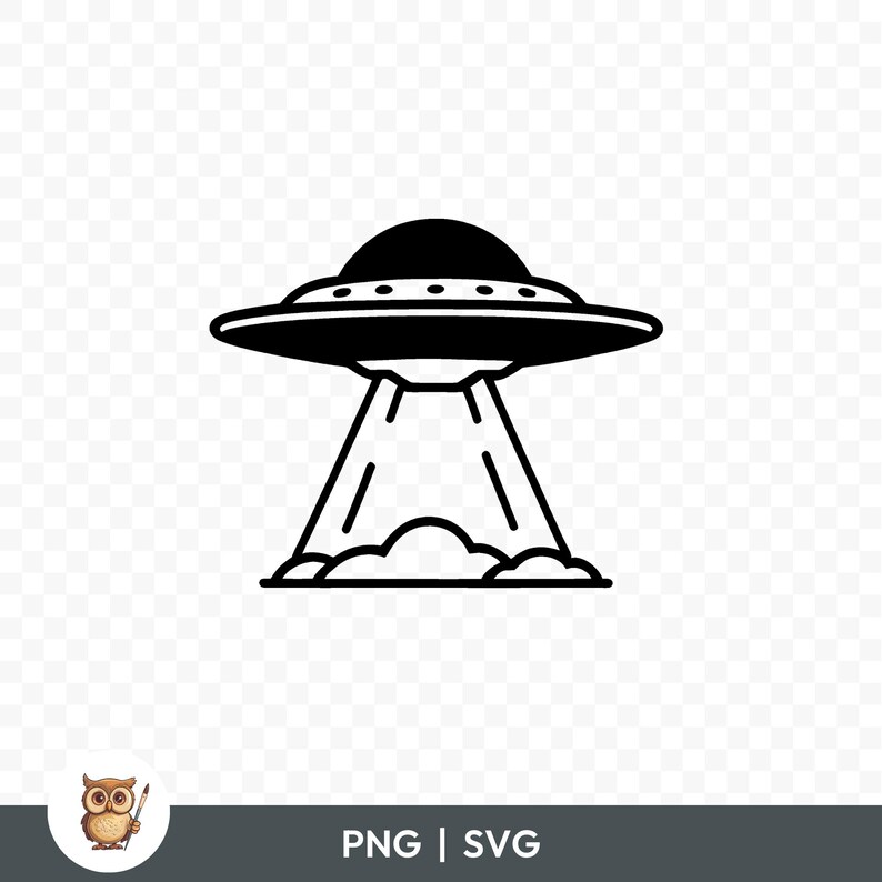 UFO SVG Bundle, Alien Clipart, 15 Alien Ship Cut Files for Cricut, PNG ...