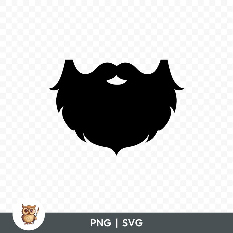 Beard SVG Bundle, Beard Clipart, 15 Beard Cut Files for Cricut, PNG and ...