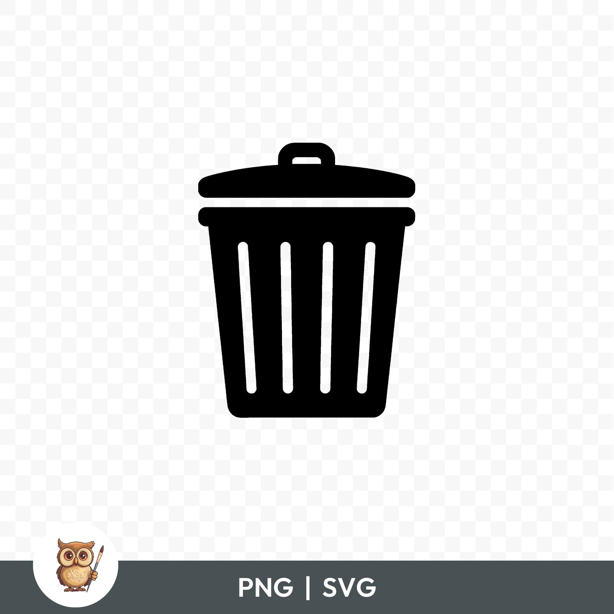 Trash Can SVG Bundle, Trash Can Clipart, 15 Trash Cut Files for Cricut ...